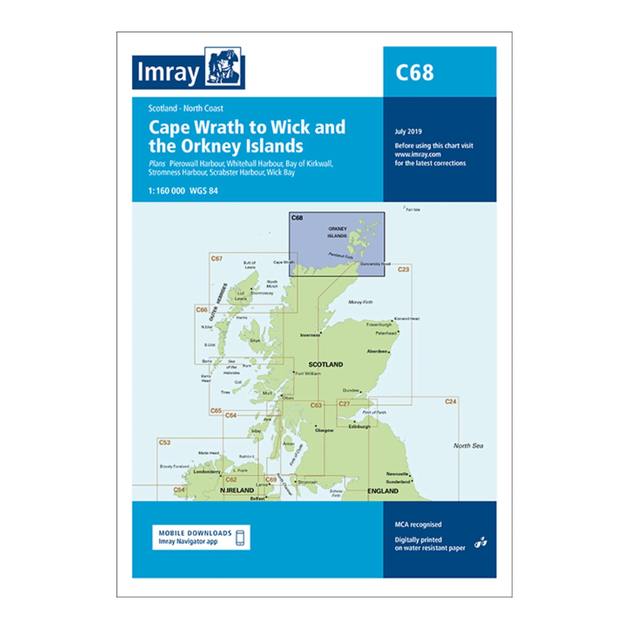 Imray C68 Cape Wrath to Wick & The Orkney Islands