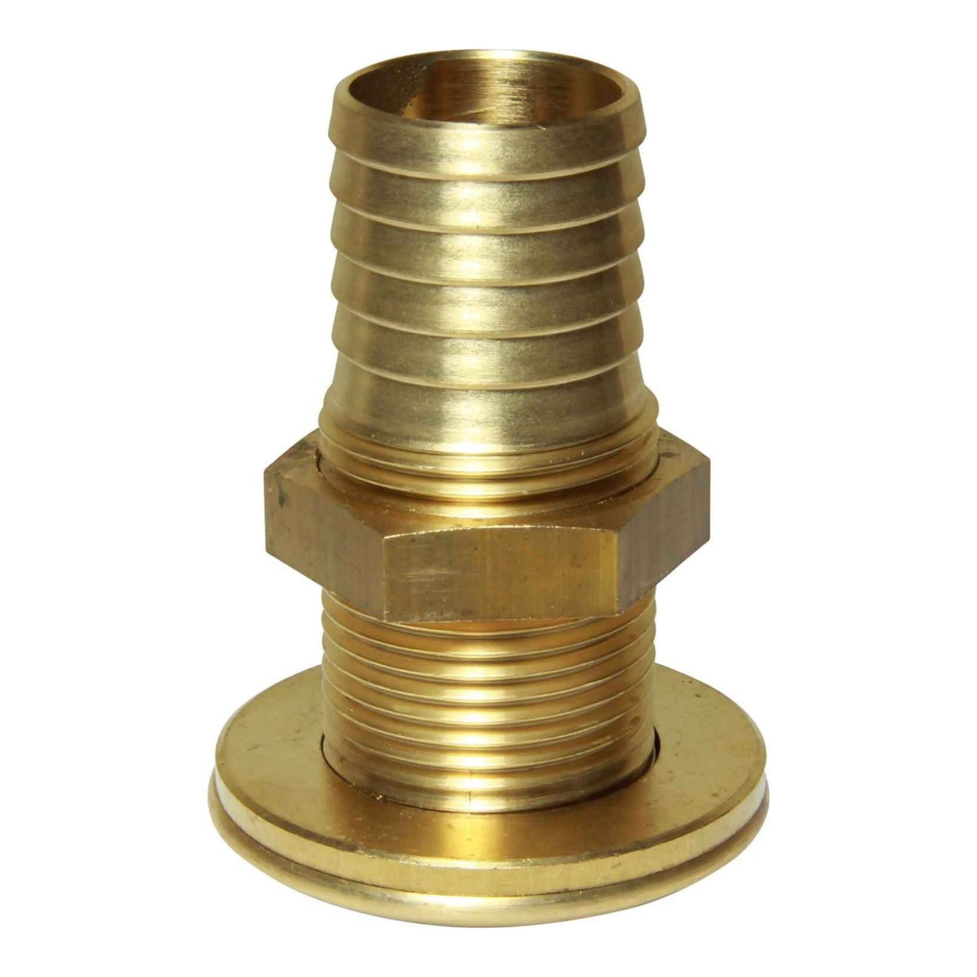 DZR Brass Through Hull Skin Fitting